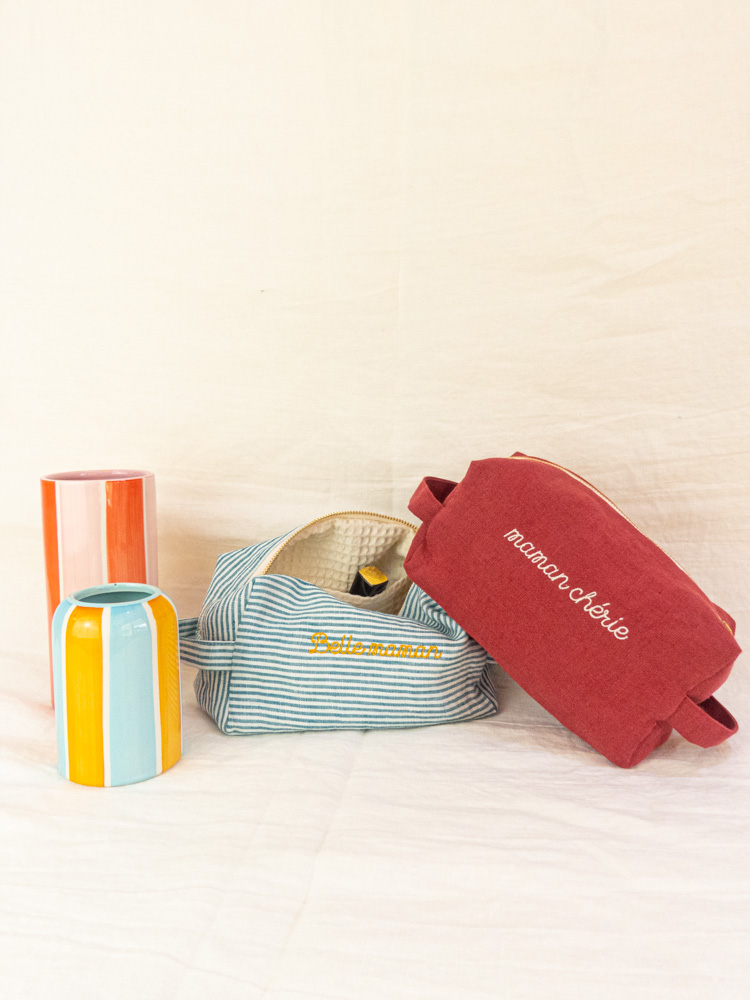 Trousse de bain personnalisable | Couleur Rhubarbe nähen