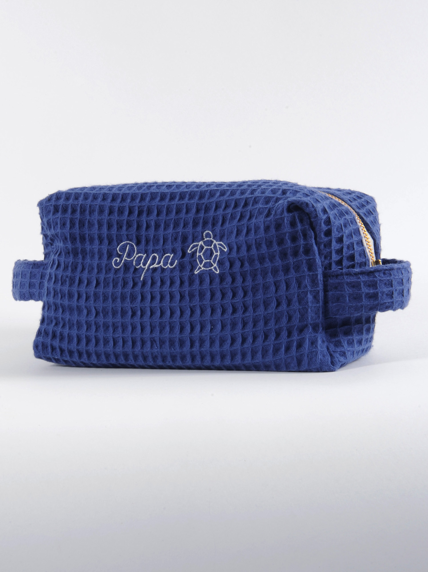 Trousse de bain personnalisable | Nid d'abeille Bleu nähen