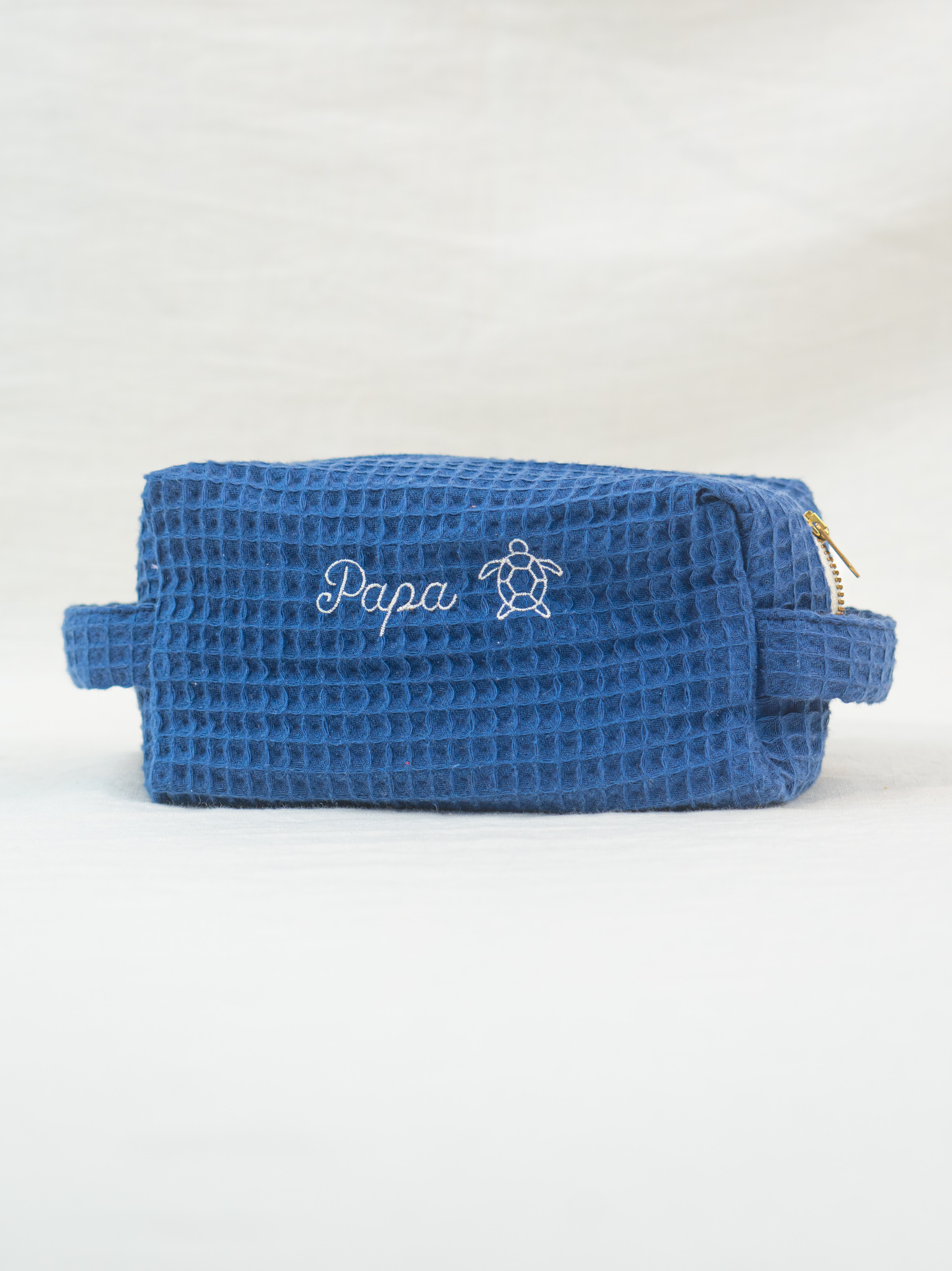 Trousse de bain personnalisable | Nid d'abeille Bleu nähen